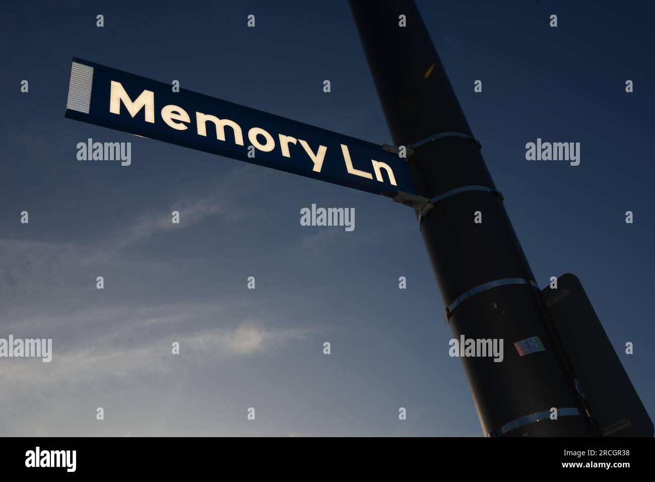 Memory lane street sign hi-res stock photography and images - Alamy
