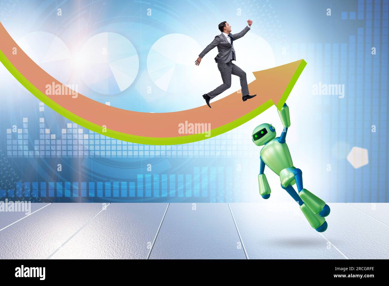 Artificial intelligence helping support the economic growth Stock Photo ...