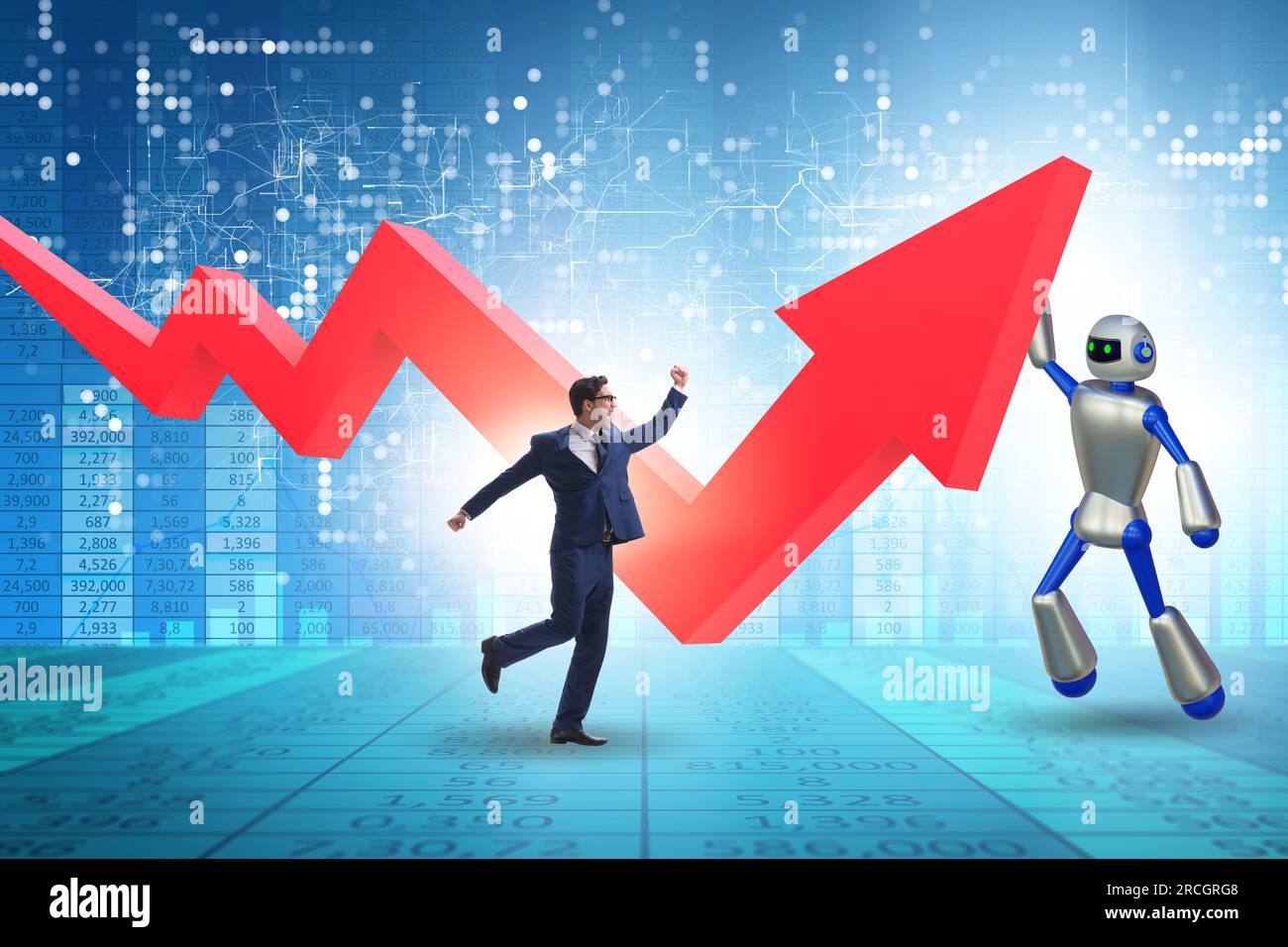 Artificial intelligence helping support the economic growth Stock Photo ... Artificial intelligence helping support the economic growth Stock Photo ...