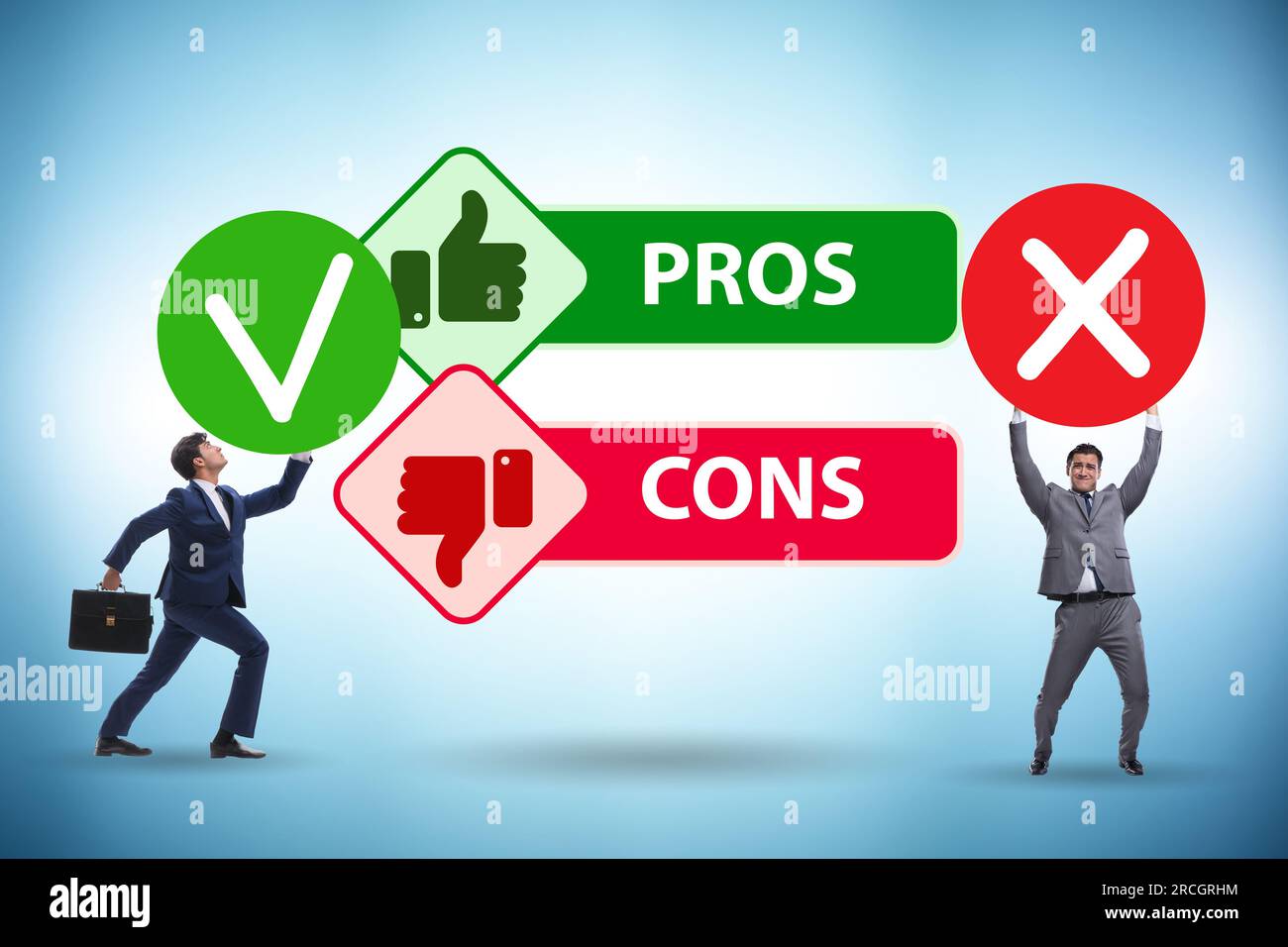 Pros cons assessment analysis hi-res stock photography and images - Alamy