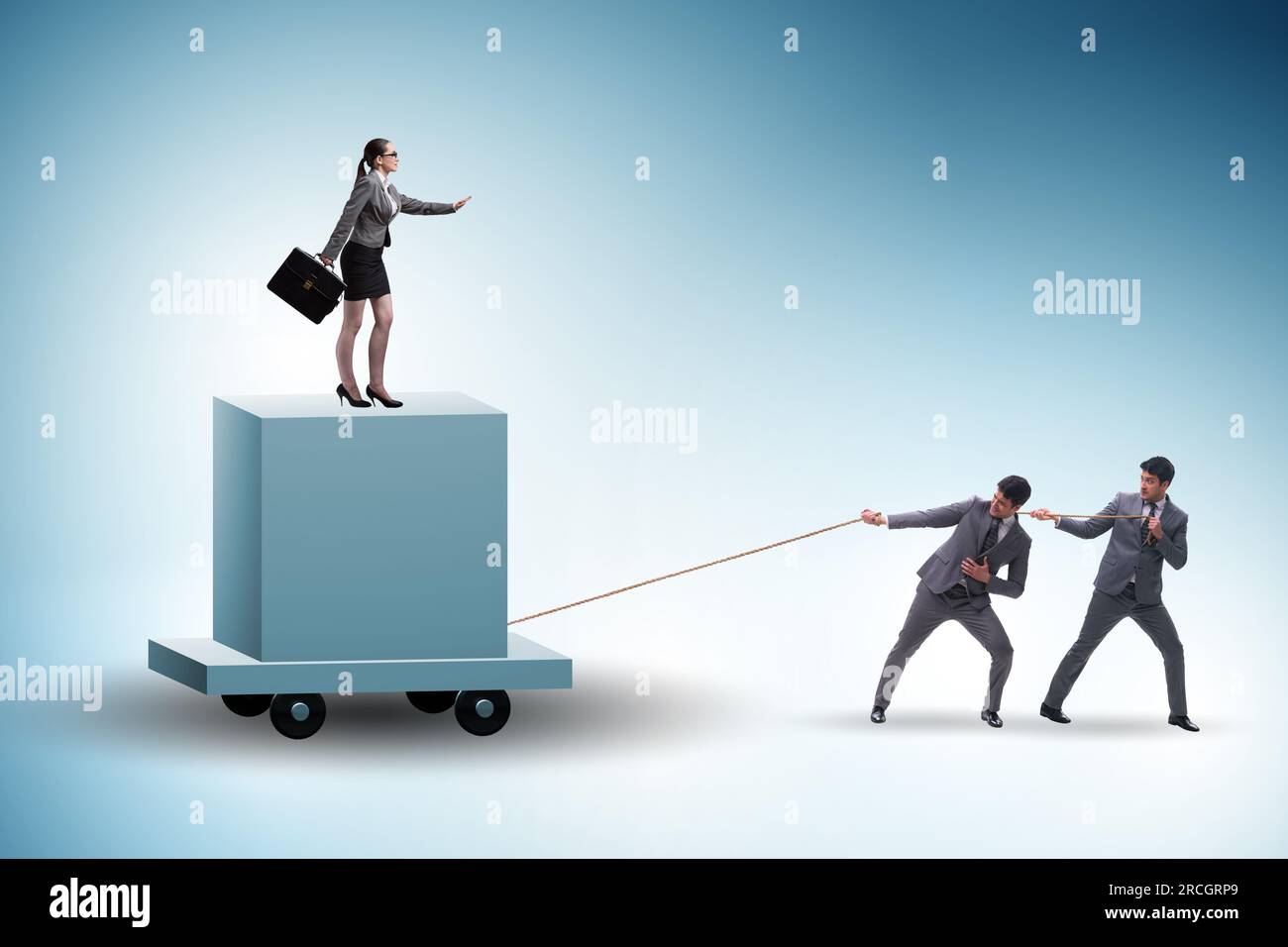 Concept of the bossy autocratoc leadership Stock Photo - Alamy