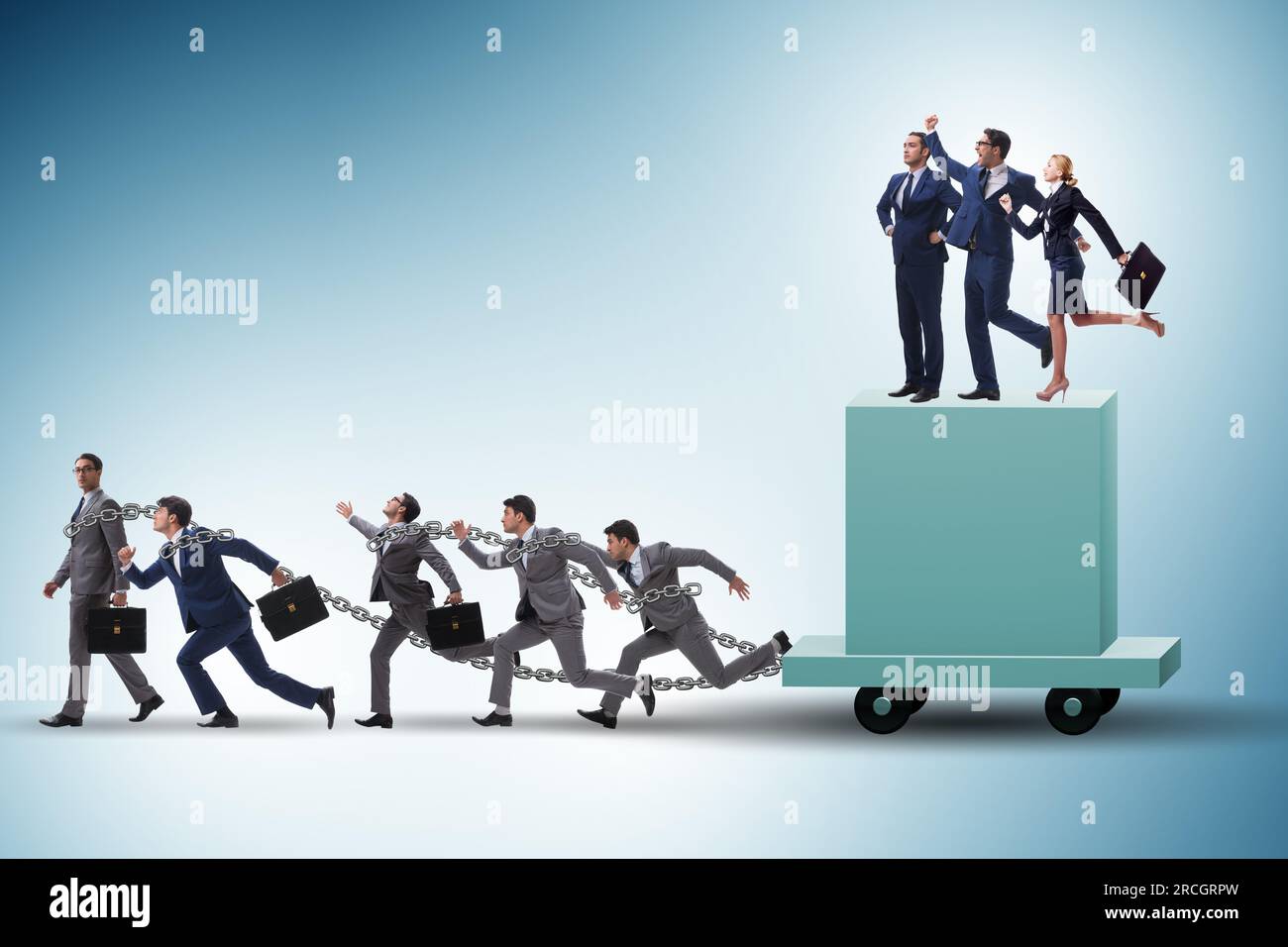 Concept of the bossy autocratoc leadership Stock Photo - Alamy
