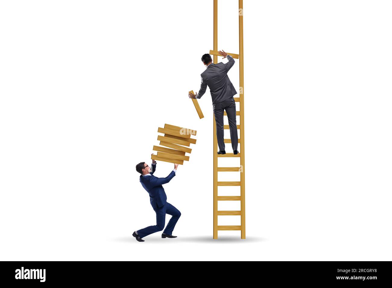 Teamwork concept with the colleagues helping each other Stock Photo - Alamy