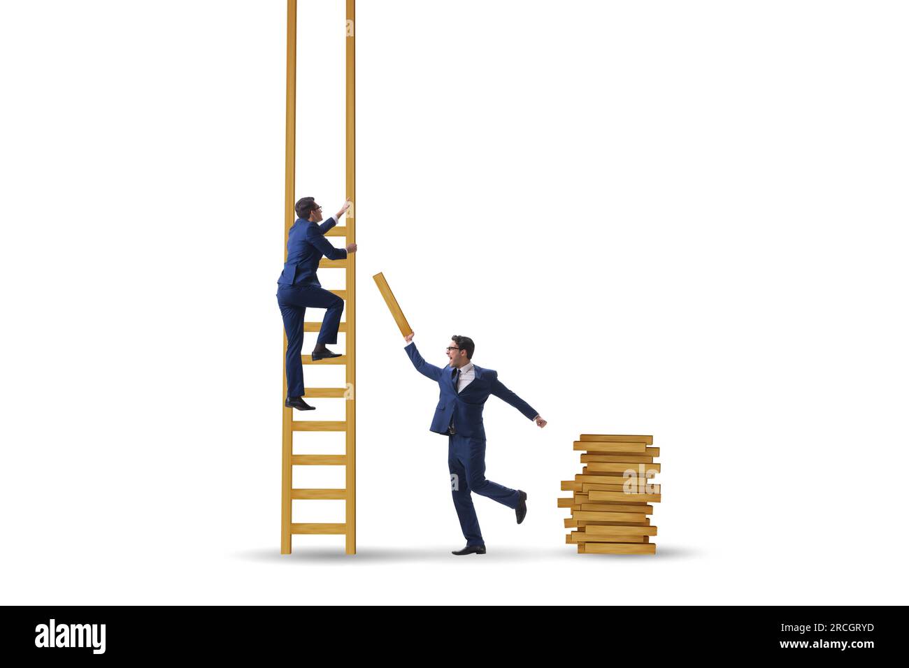 Teamwork concept with the colleagues helping each other Stock Photo - Alamy