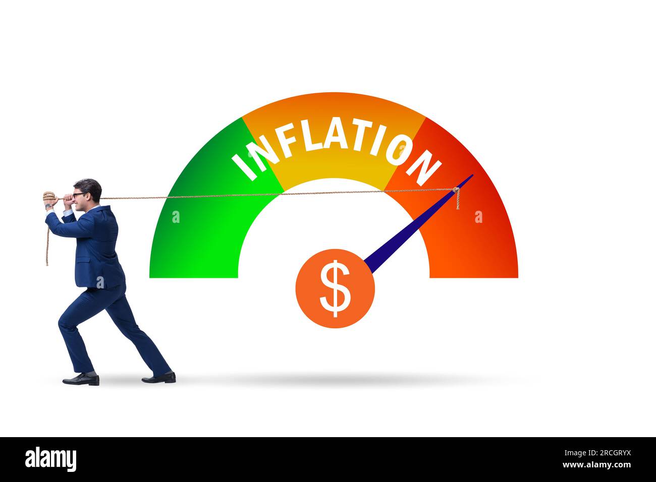 Rising debt inflation economic Cut Out Stock Images & Pictures - Alamy