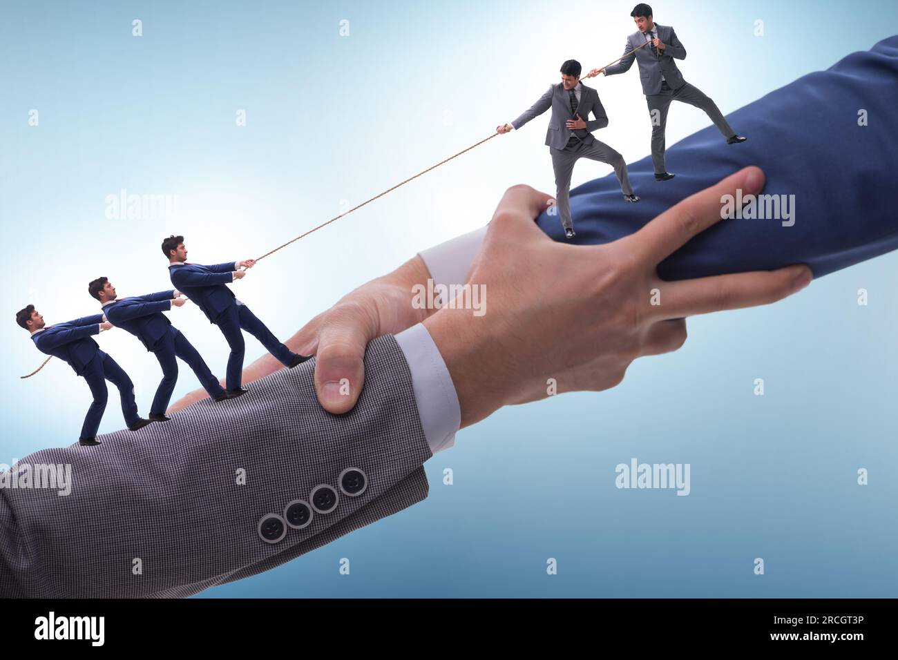 Concept of the teamwork and mutual support Stock Photo - Alamy