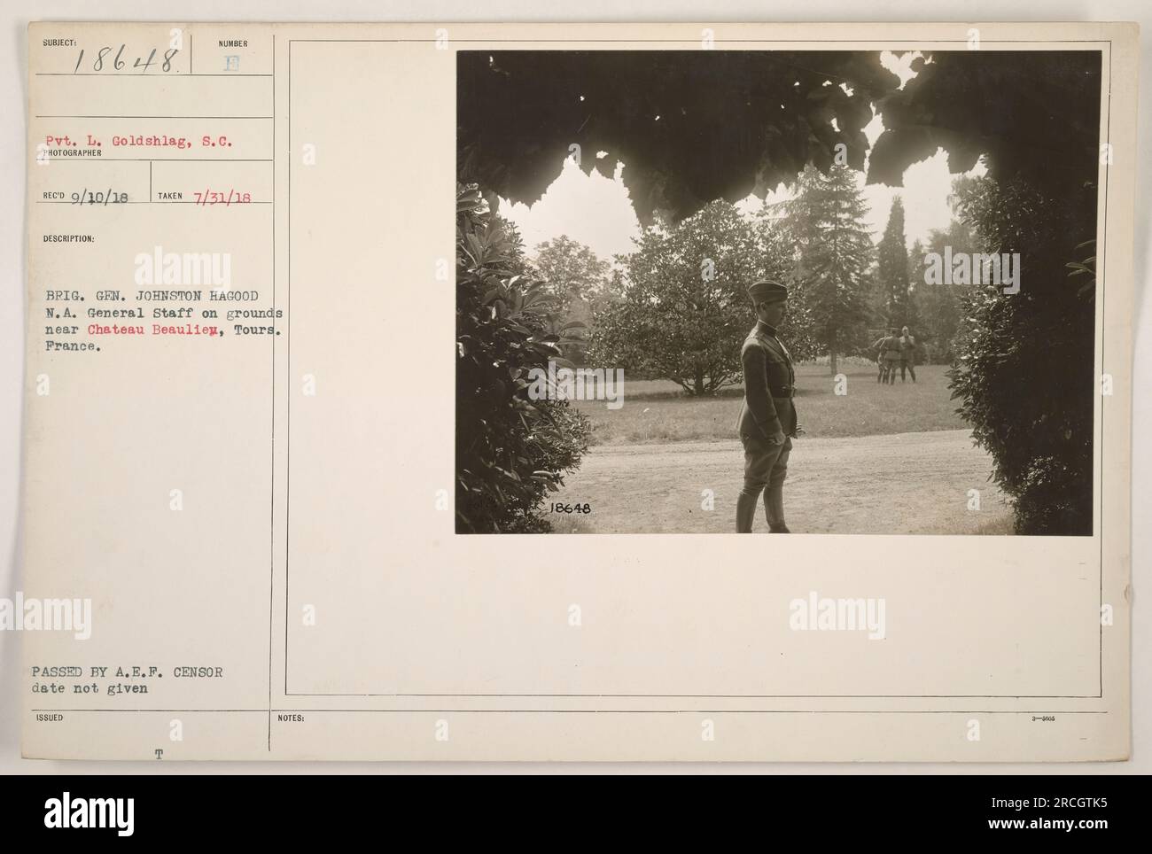 Gen johnston hagood hi-res stock photography and images - Alamy