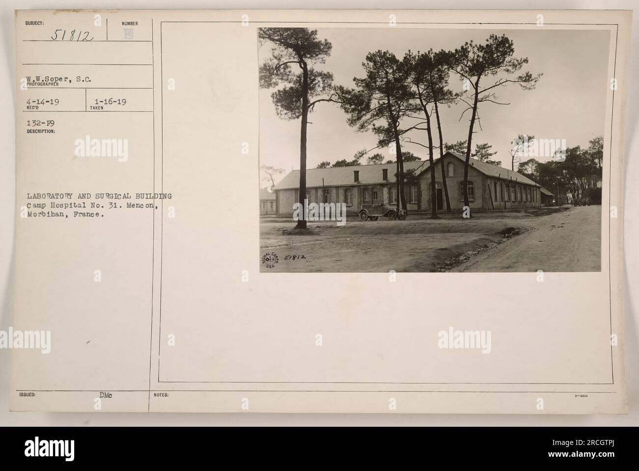 Laboratory and surgical building at Camp Hospital No. 31 in Mencon ...