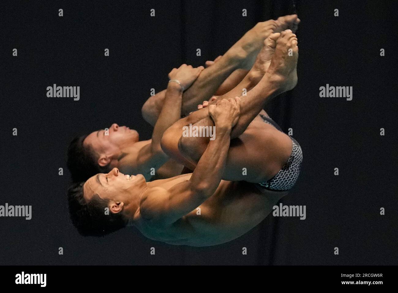 Juan Manuel Celaya Hernandez and Rodrigo Diego Lopez of Mexico competes ...