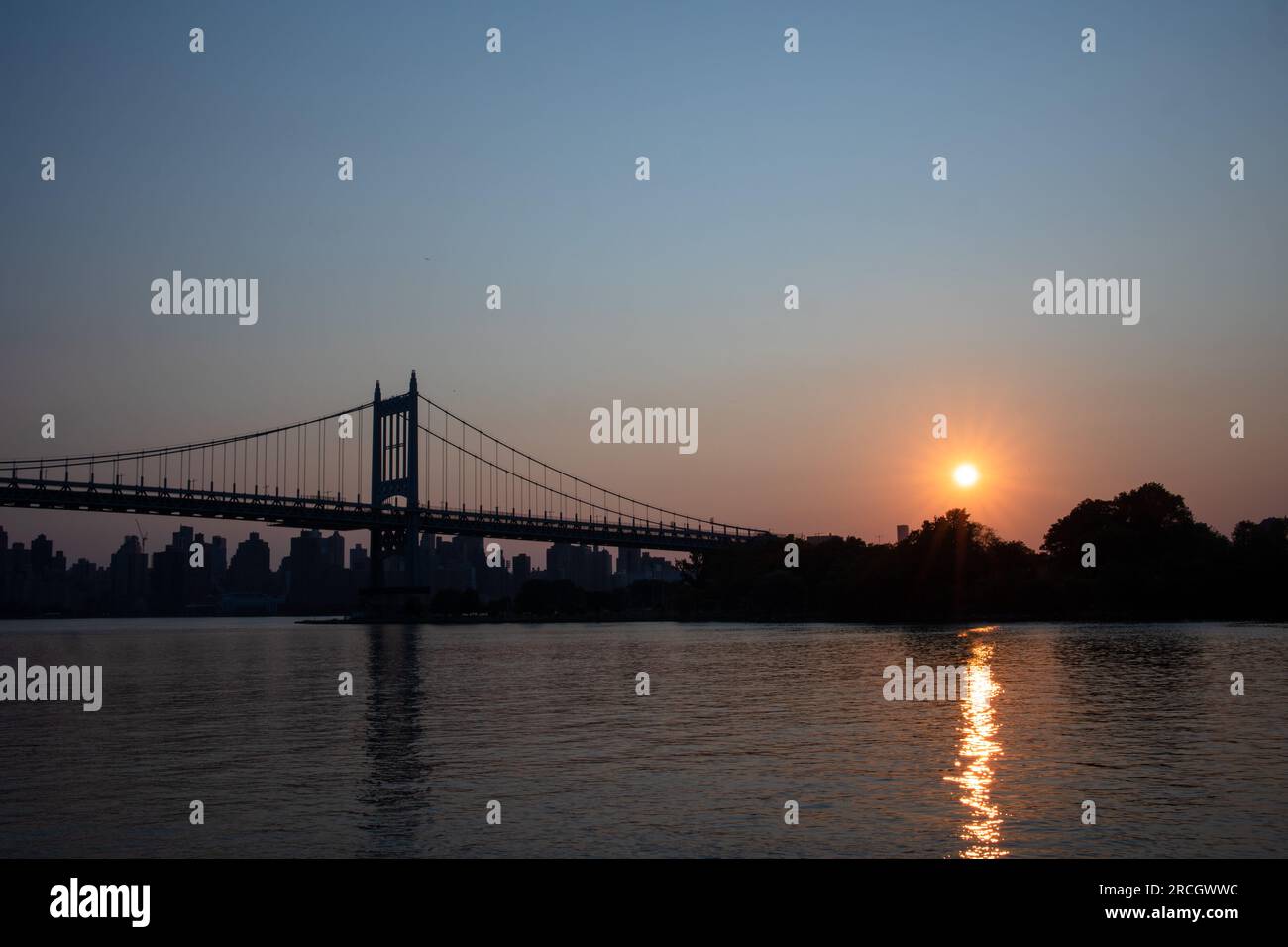 A landscape scenery of New York City with cities, metropolitan area ...