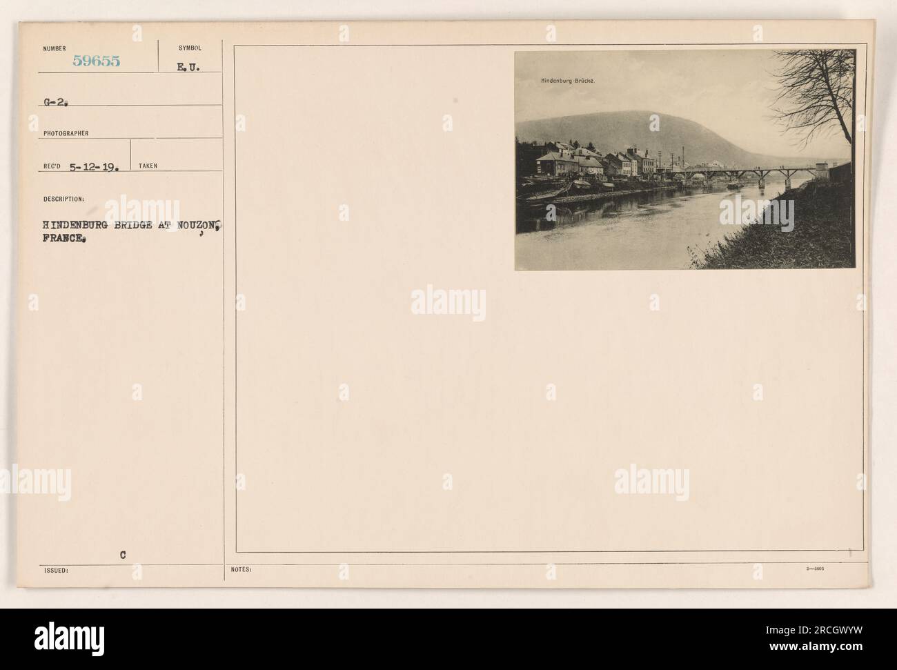 Hindenburg bridge at mouzon hi-res stock photography and images - Alamy
