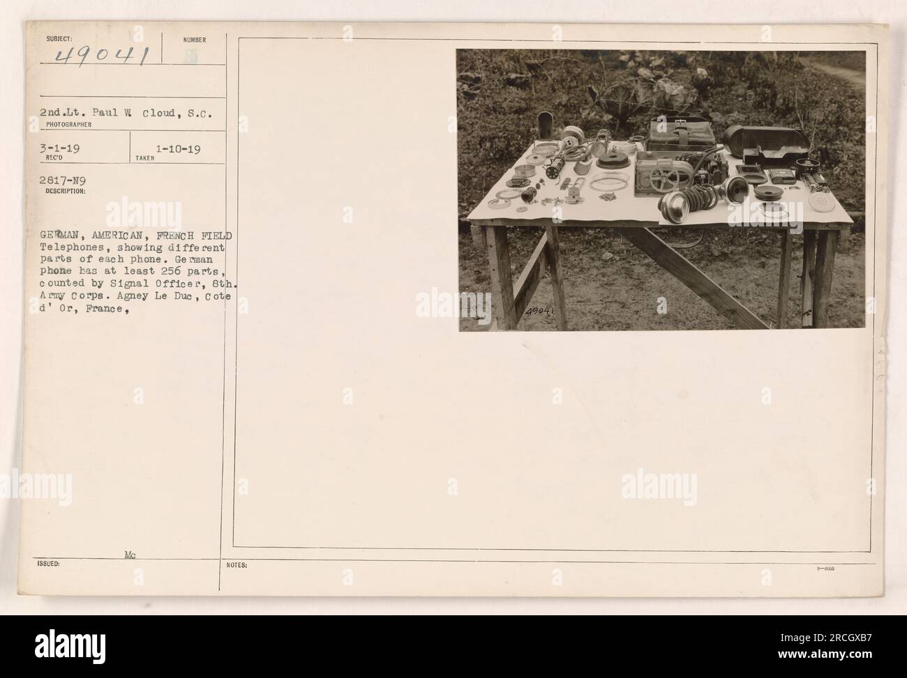 Different parts of field telephones hi-res stock photography and images ...
