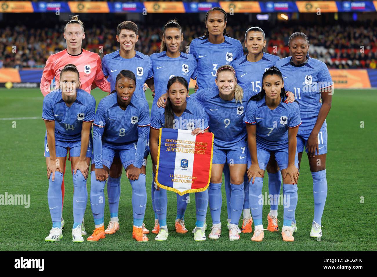 July 14, 2023, Melbourne, Australia: The French women's football team ...