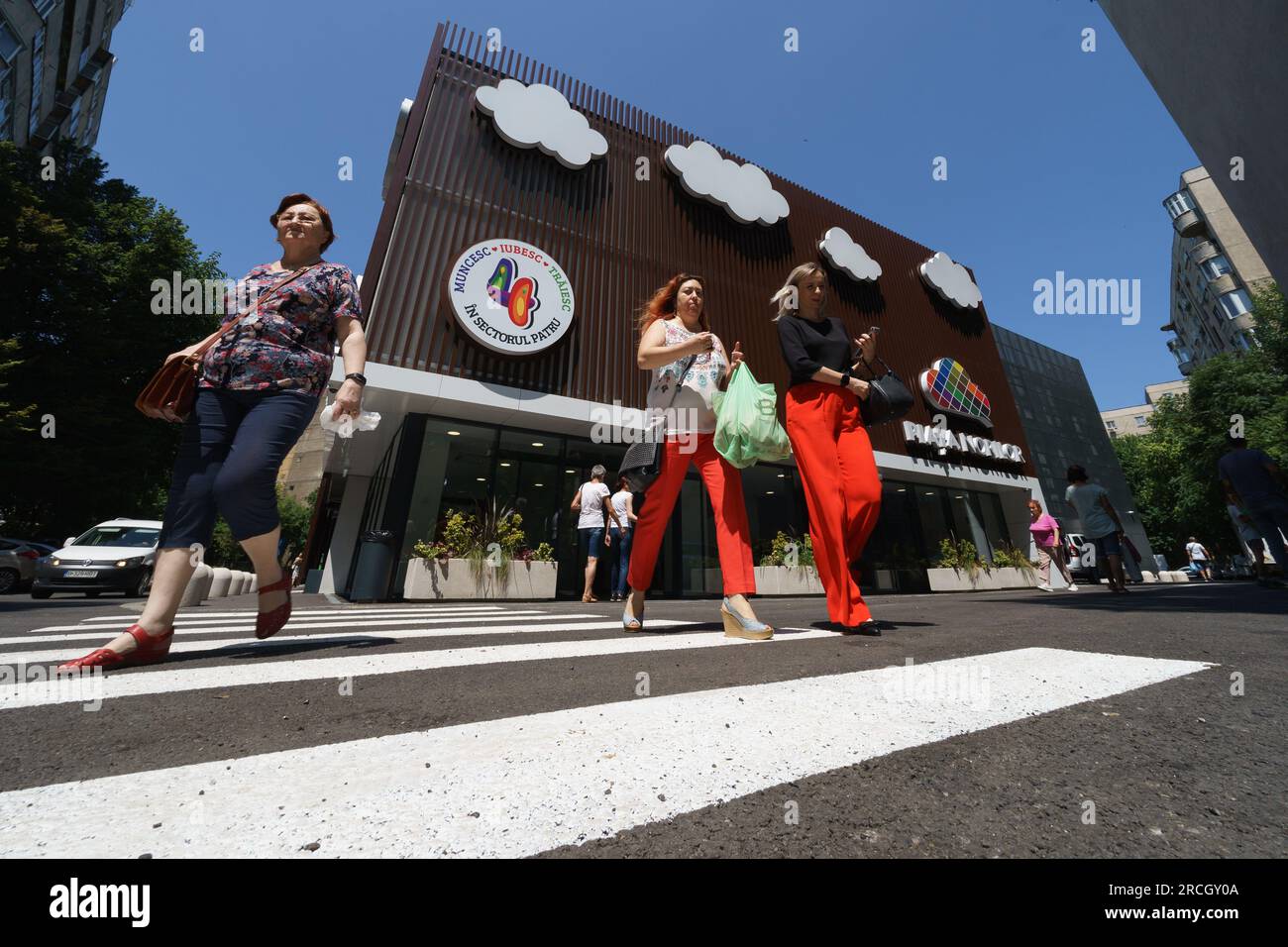 Bucharest, Romania. 14th July, 2023: Inauguration of the agri-food ...