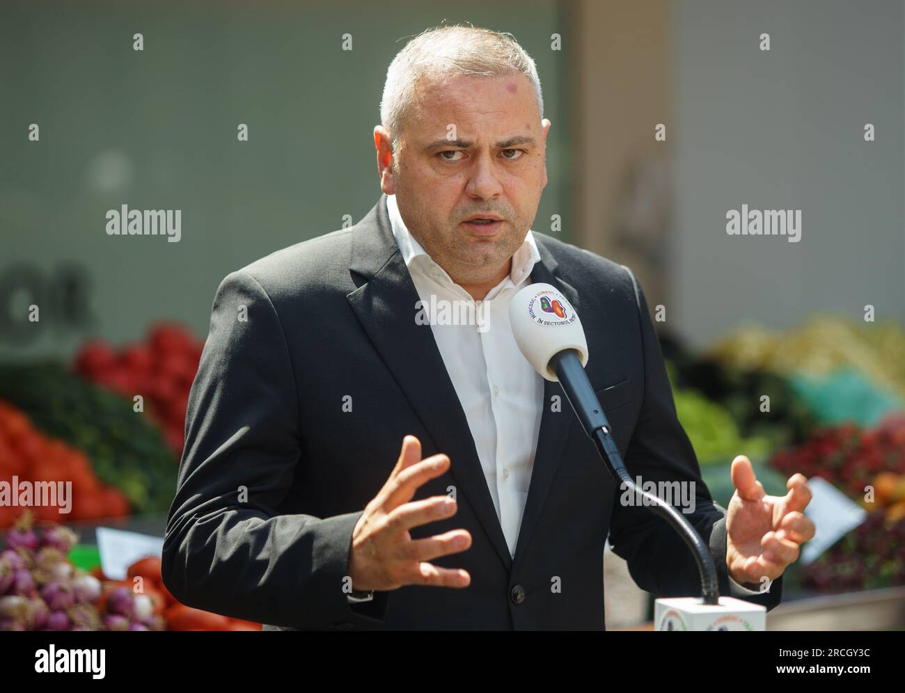 Bucharest, Romania. 14th July, 2023: Florin Ionut Barbu, Romanian ...
