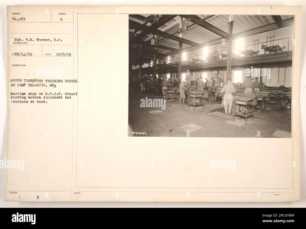 In this photograph from the Motor Transport Training School at Camp ...