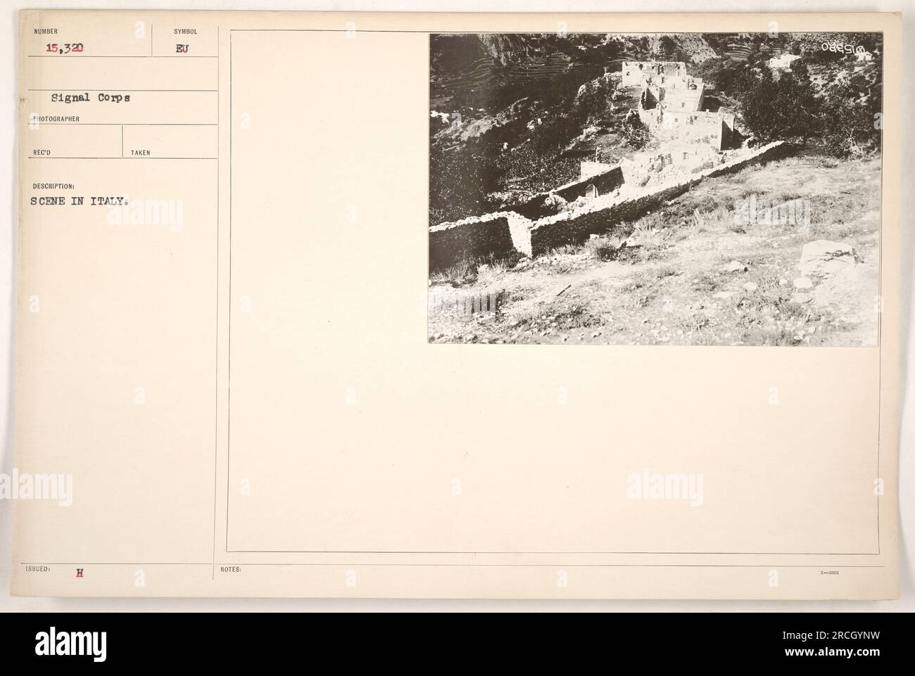 Soldiers maneuvering tanks through rugged terrain during World War I in ...