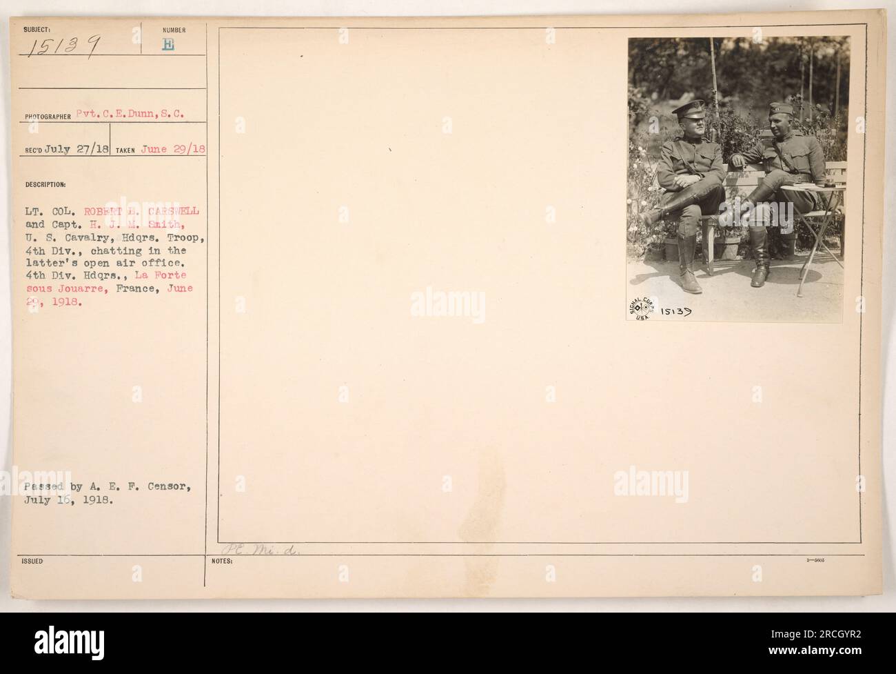 Lt col j p smith hi-res stock photography and images - Alamy