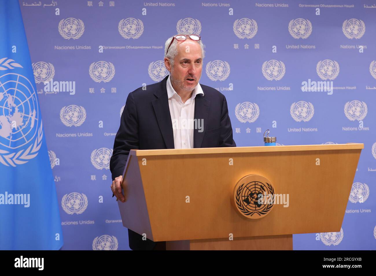 United Nations, New York, USA, July, 14 2023 - Stephane Dujarric ...