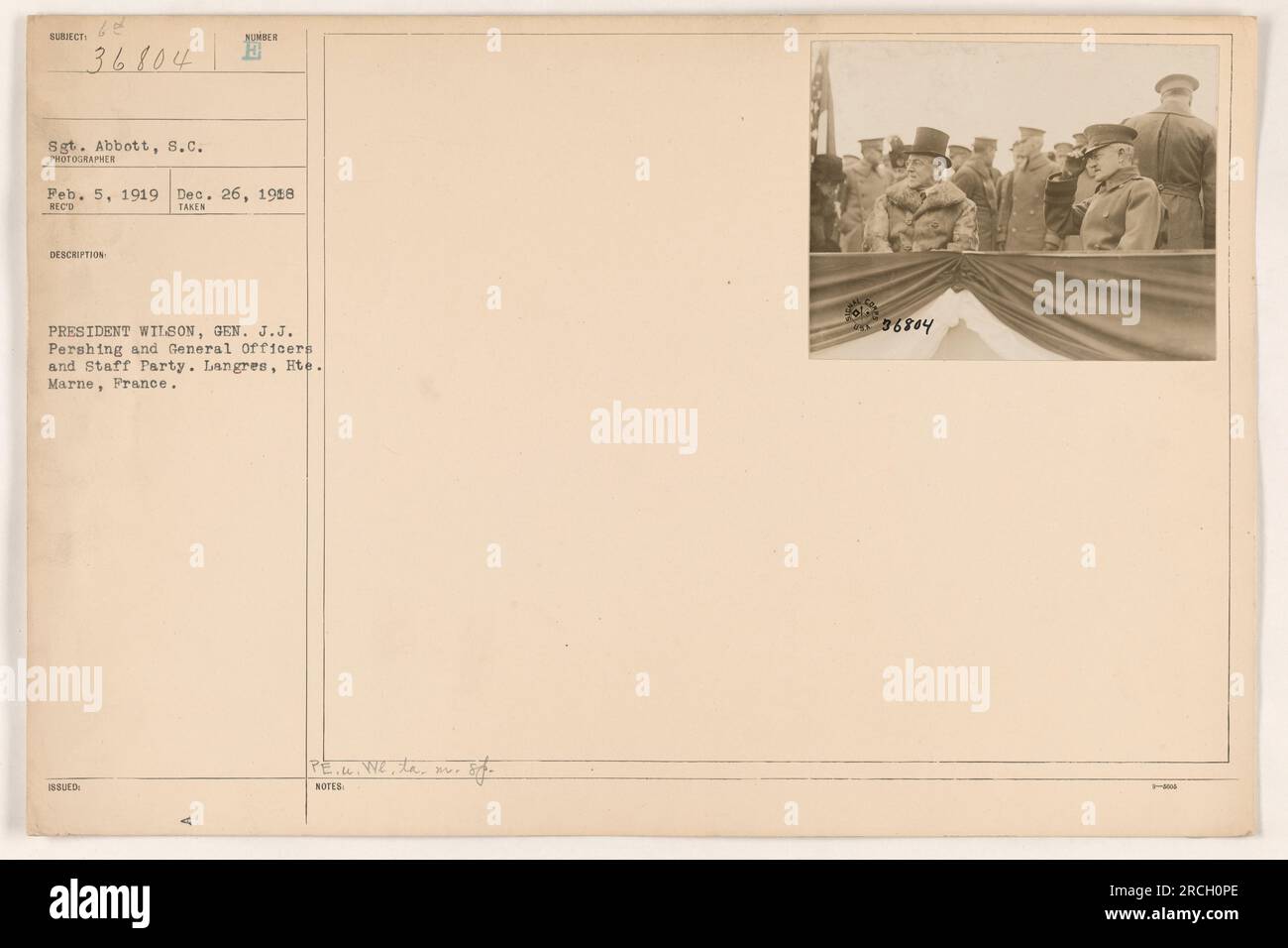 General pershing and a group of high ranking american officers hi-res ...
