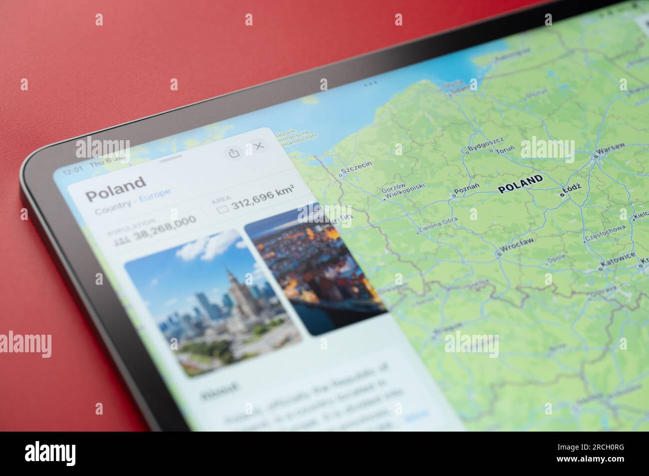 Poland country map hi-res stock photography and images - Alamy