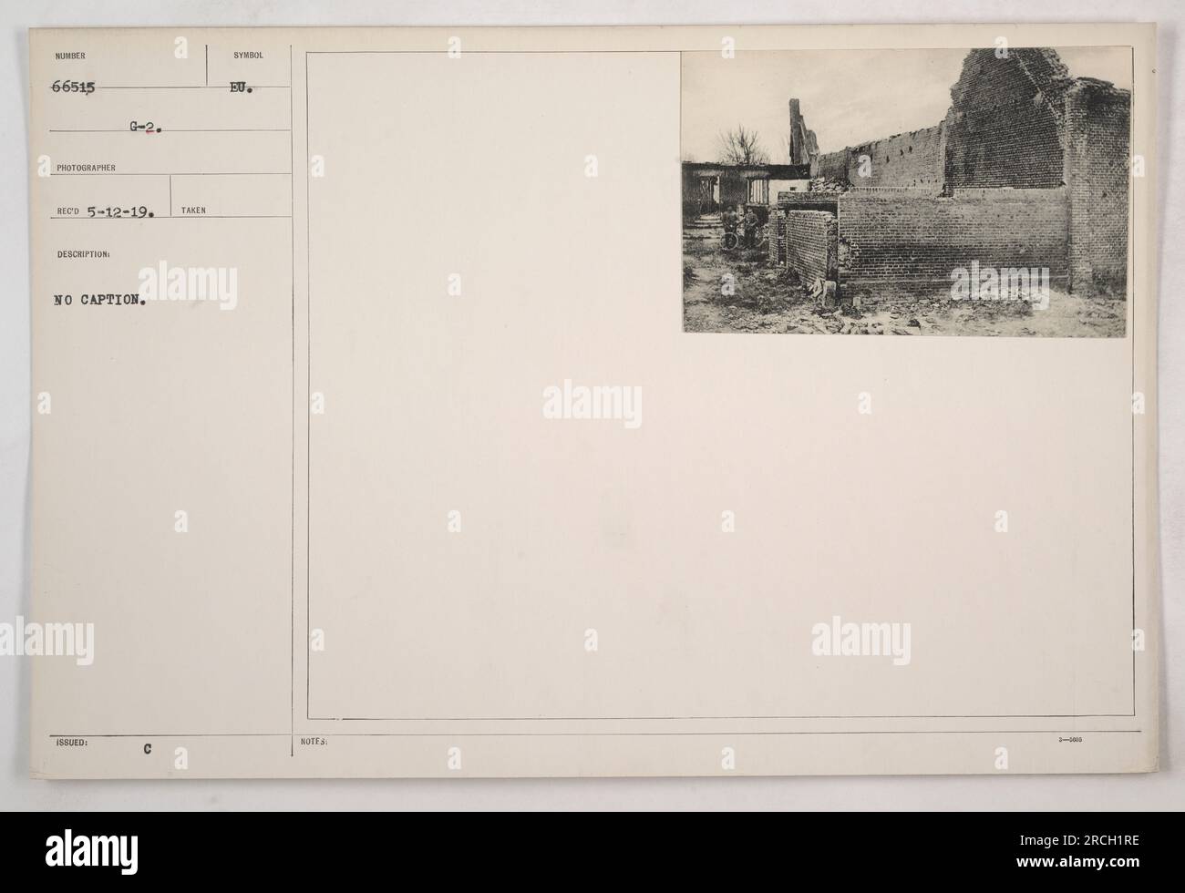 "View of the devastating aftermath of war - a landscape of ruined ...