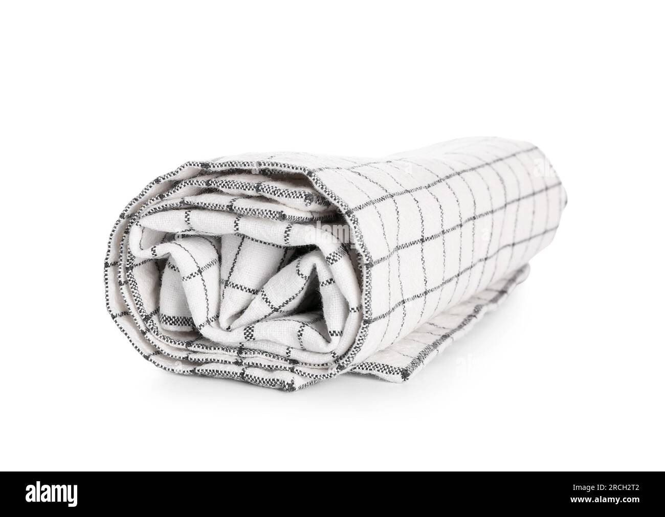 Rolled napkin isolated on white background Stock Photo - Alamy