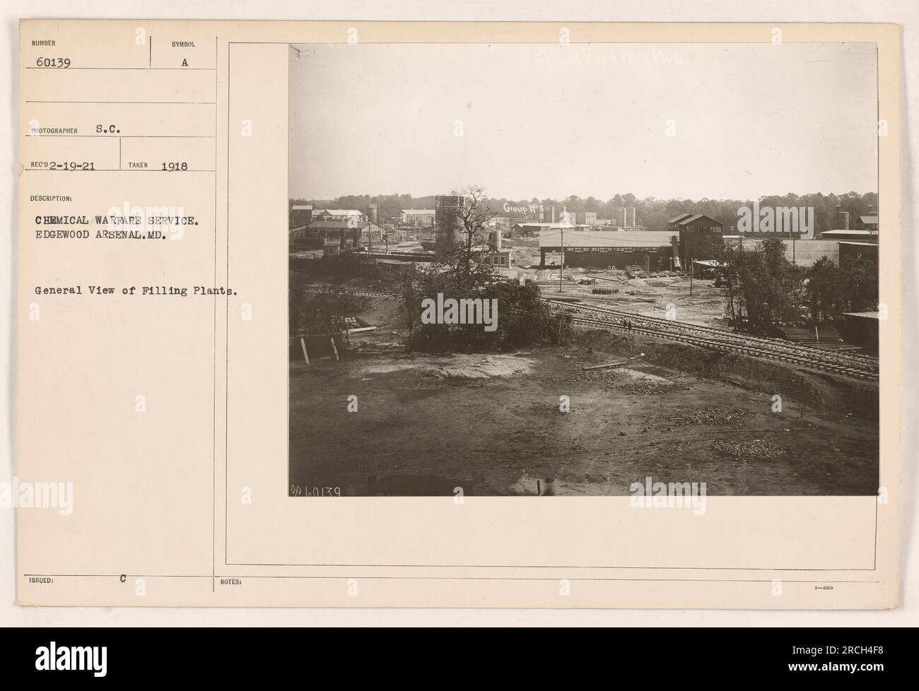 General view of the Filling Plants at Chemical Warfare Service ...