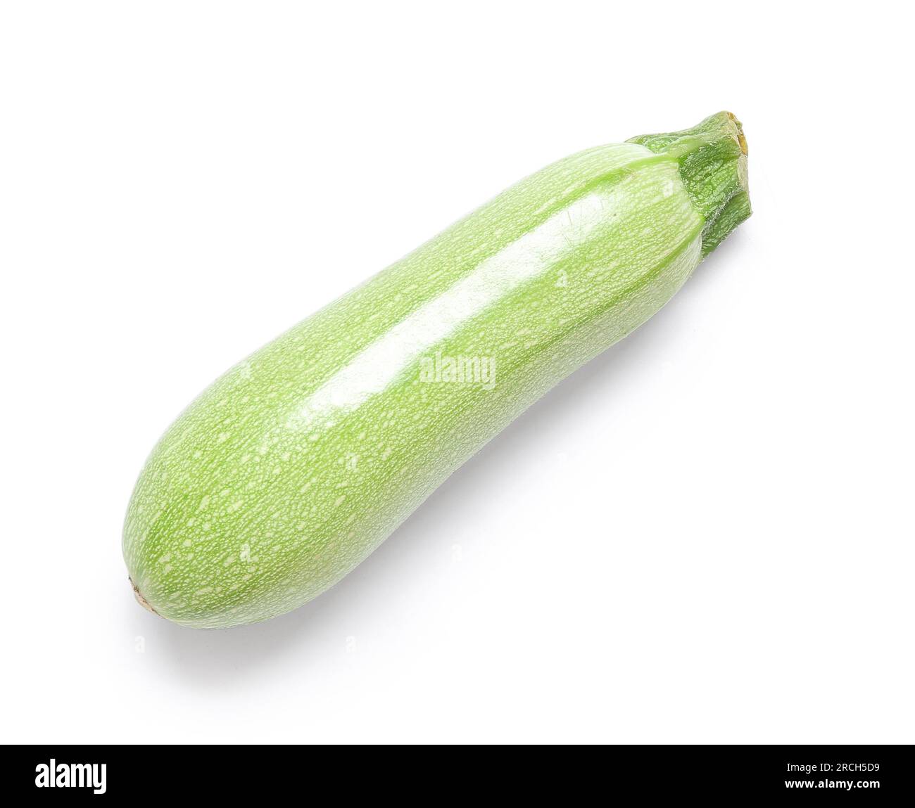 Fresh green zucchini on white background Stock Photo - Alamy