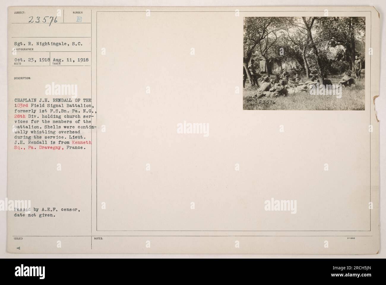 Sgt. R. Nightingale, of the 103rd Field Signal Battalion, is pictured ...