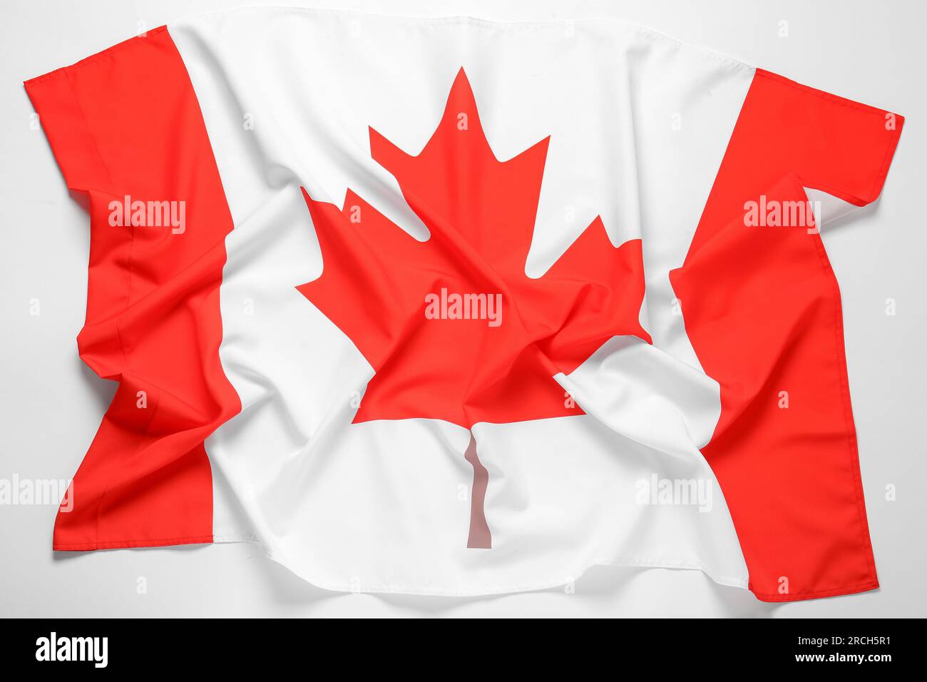 Flag of Canada on white background Stock Photo - Alamy