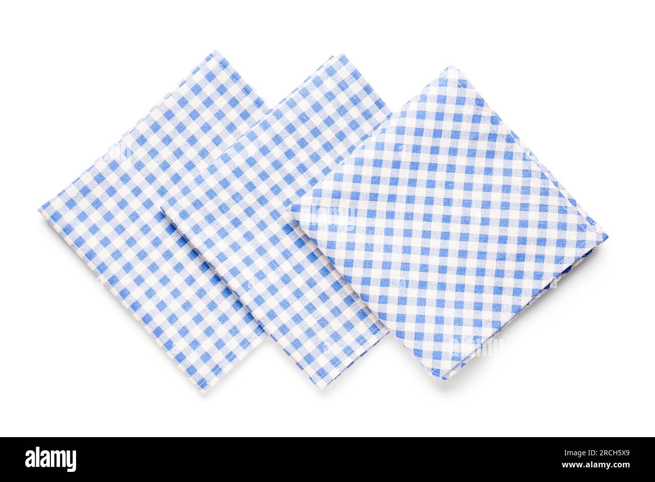 Set of clean napkins isolated on white background Stock Photo - Alamy