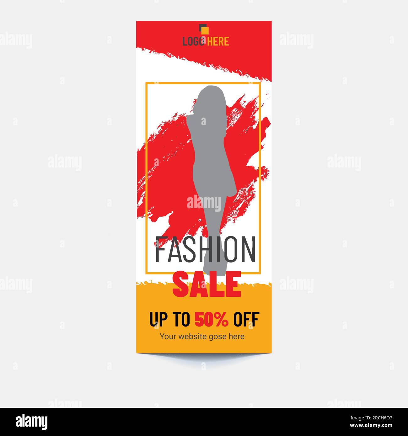 Fashion Sale roll up banner, Summer Fashion sale roll up banner design ...