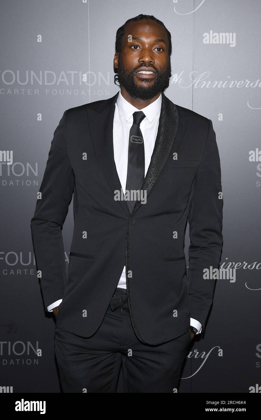 New York, USA. 14th July, 2023. Meek Mill attends the Shawn Carter ...