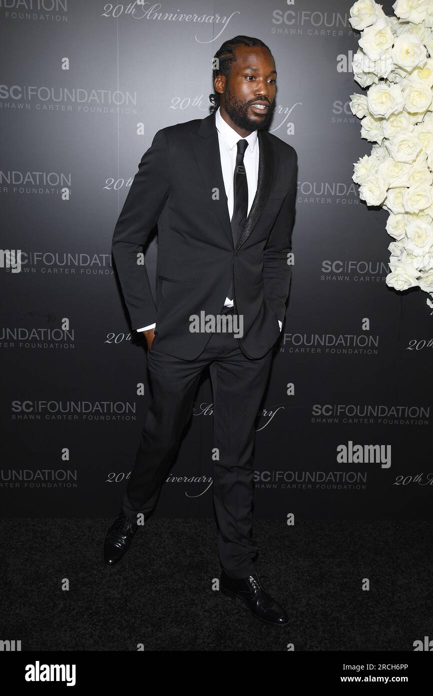 New York, USA. 14th July, 2023. Meek Mill attends the Shawn Carter ...