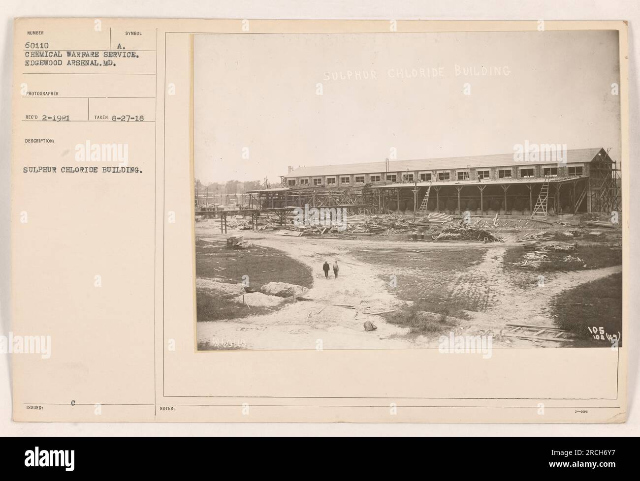 A photograph showing the Sulphur Chlorine Building NUMOCE 60110 A in ...
