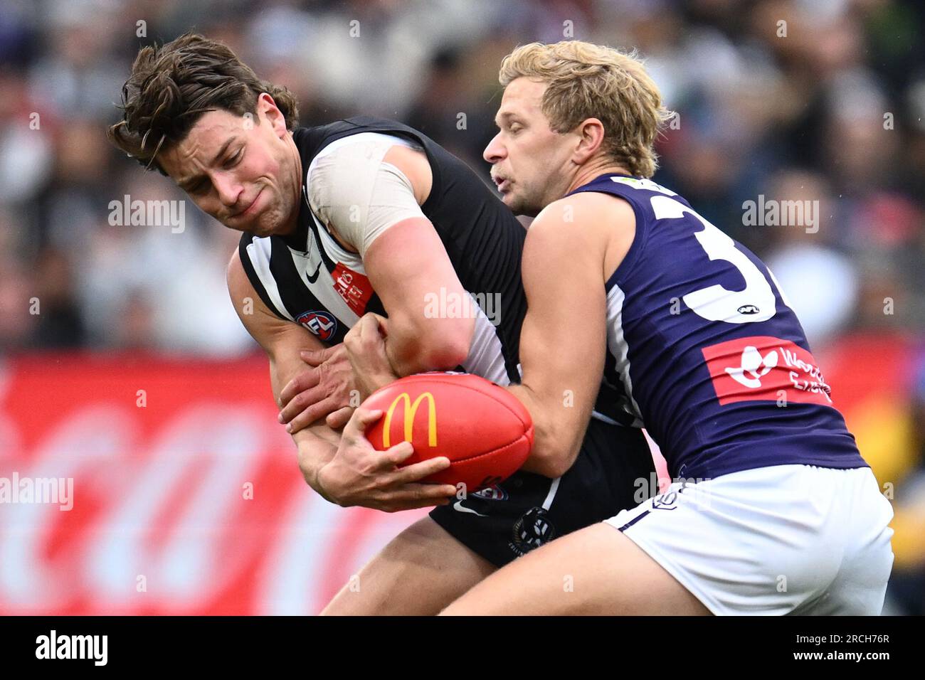 Melbourne, Australia. 15th July, 2023. Patrick Lipinski of Collingwood ...