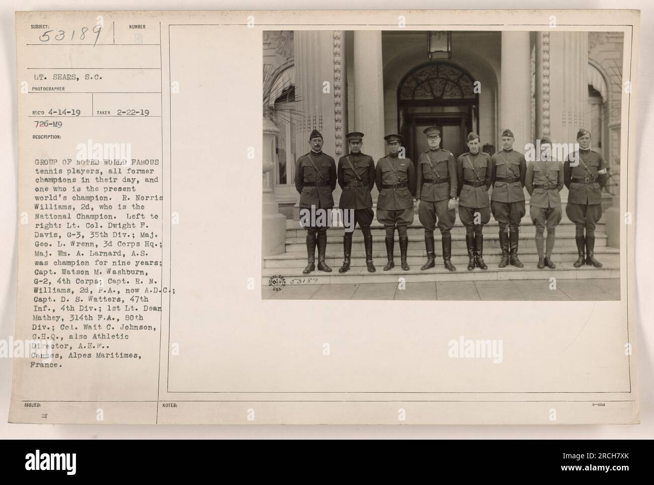 1st lt dean mathey hi-res stock photography and images - Alamy