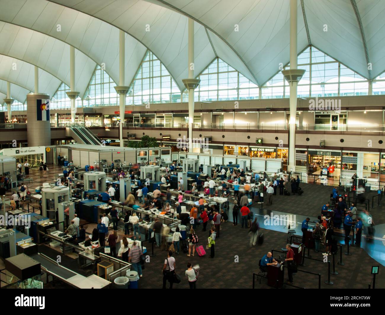 Denver airport security hi-res stock photography and images - Alamy