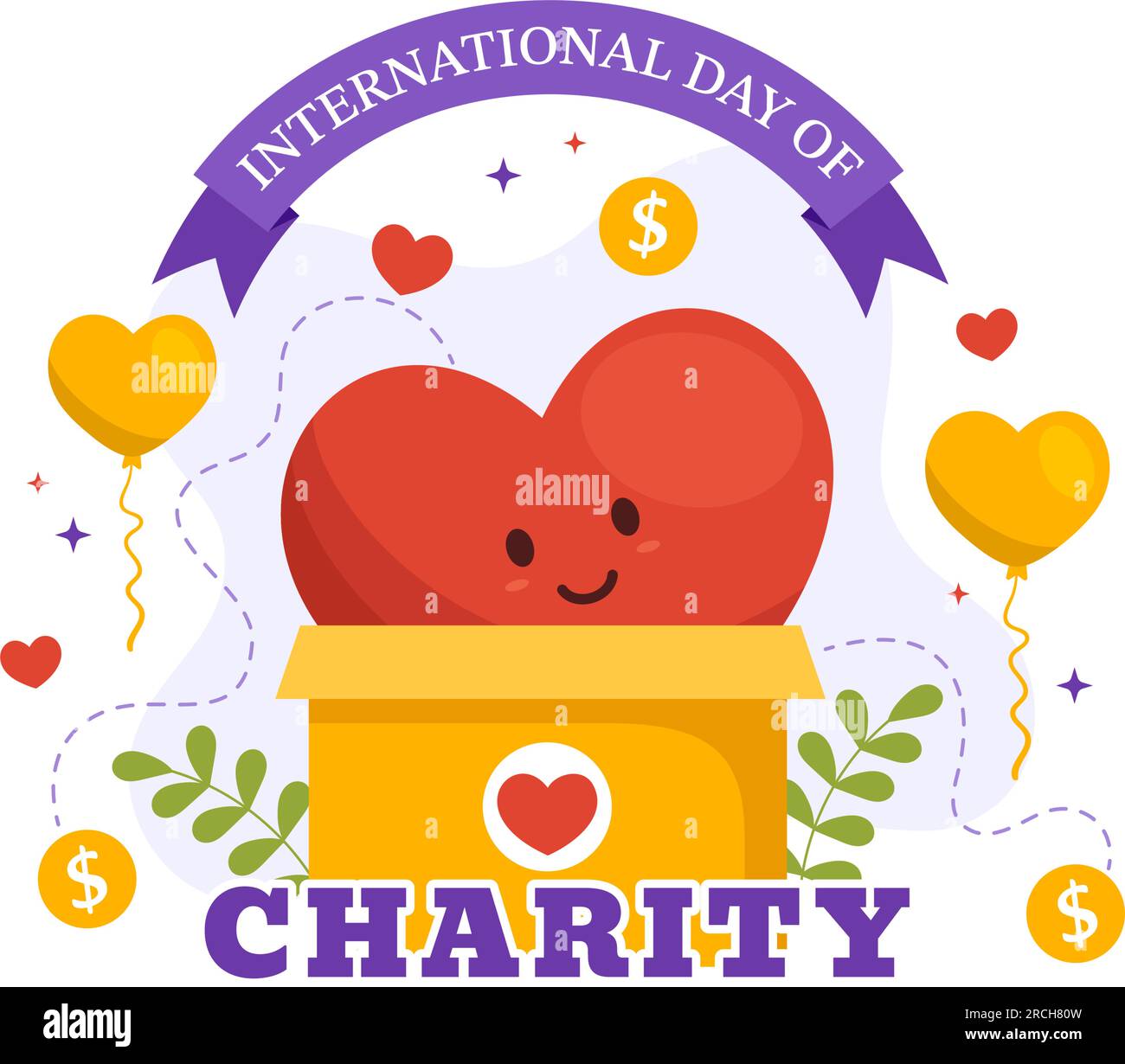 Fundraising poster illustration Cut Out Stock Images & Pictures - Alamy