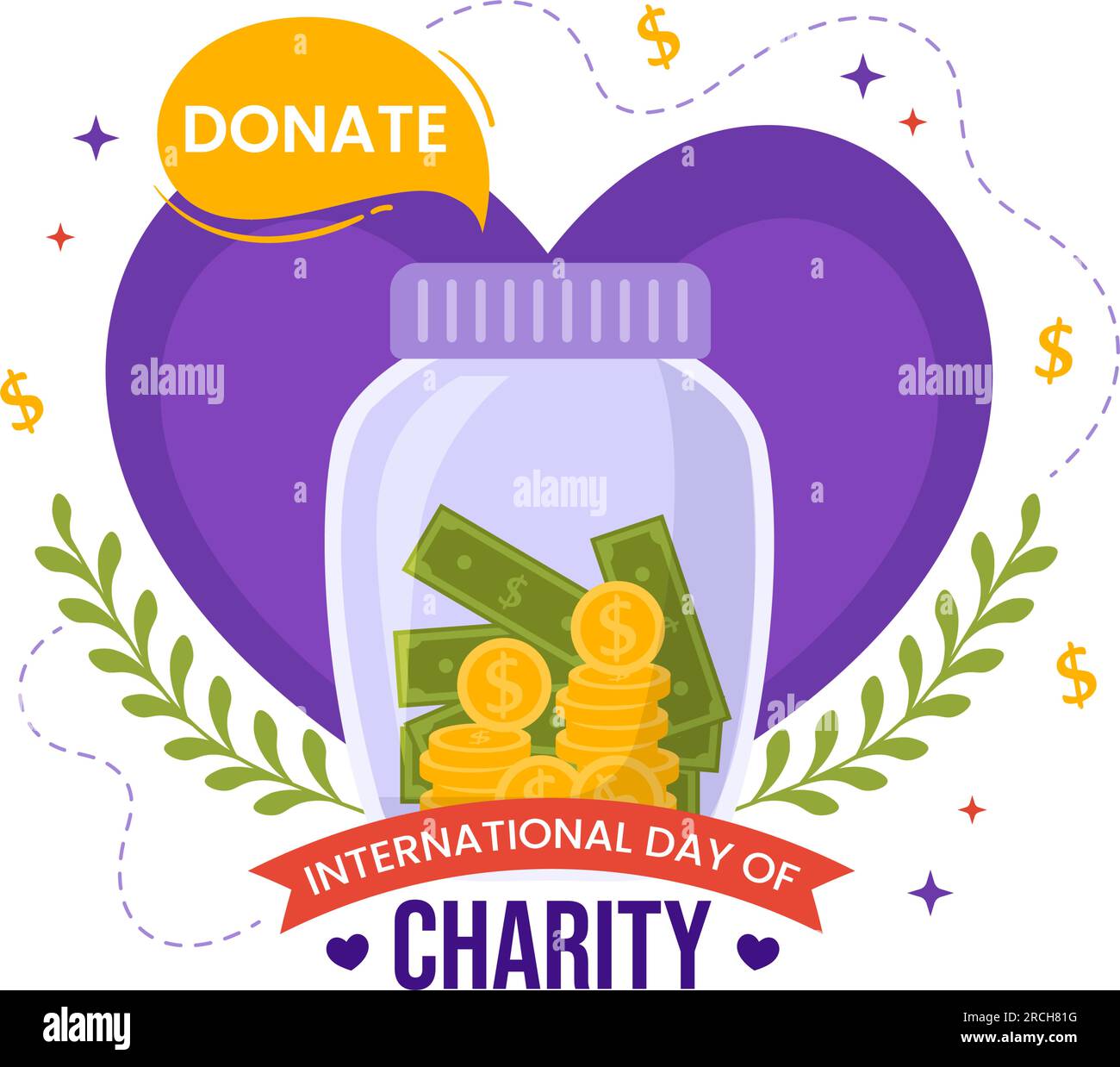 International Day of Charity Vector Illustration on 5 September with ...
