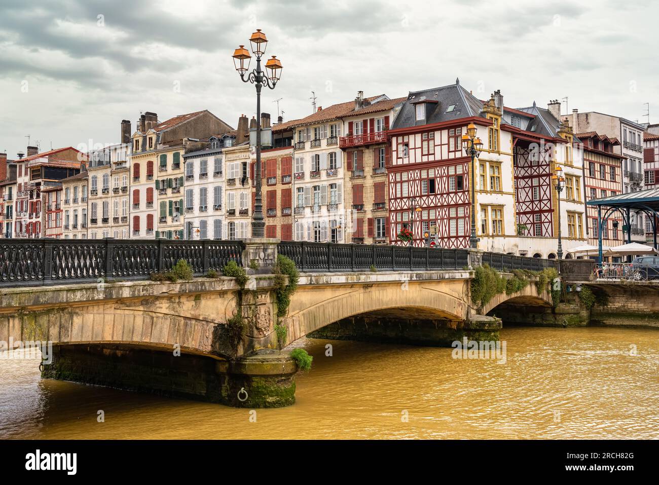 Medieval bridge that crosses the Adur River as it passes through the ...