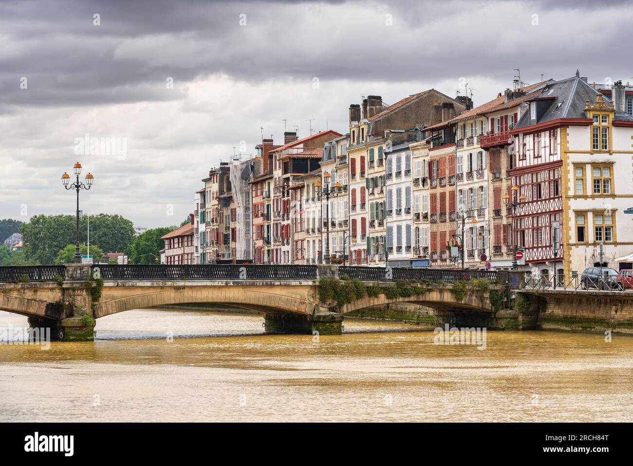 Medieval bridge that crosses the Adur River as it passes through the ...