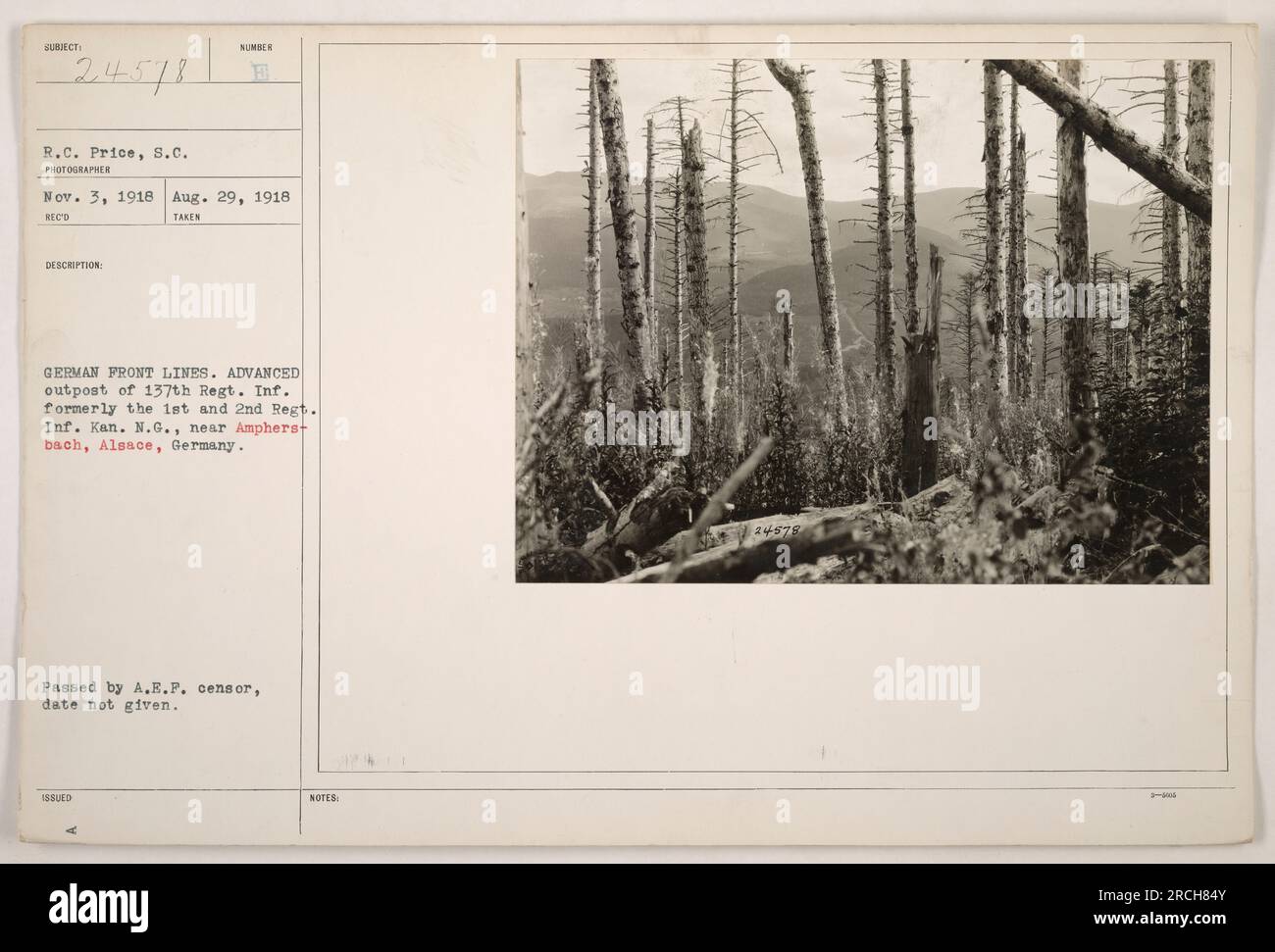 An image showing an advanced outpost of the 137th Regiment Infantry ...