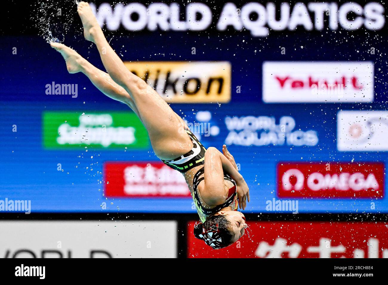 Fukuoka, Japan. 15th July, 2023. Team Japan competes in the Acrobatic ...
