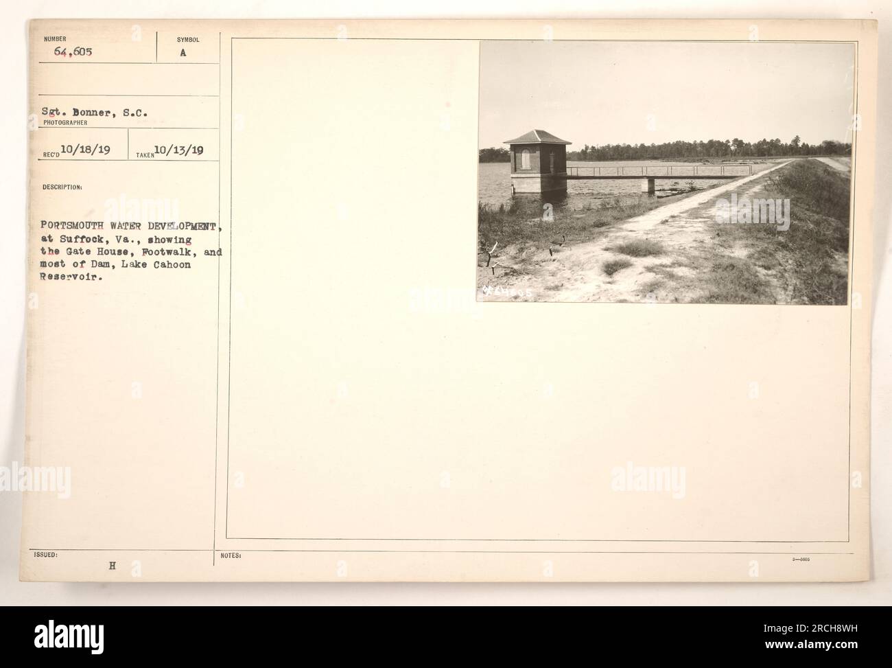 A photograph of the Portsmouth Water Development in Suffolk, Virginia ...