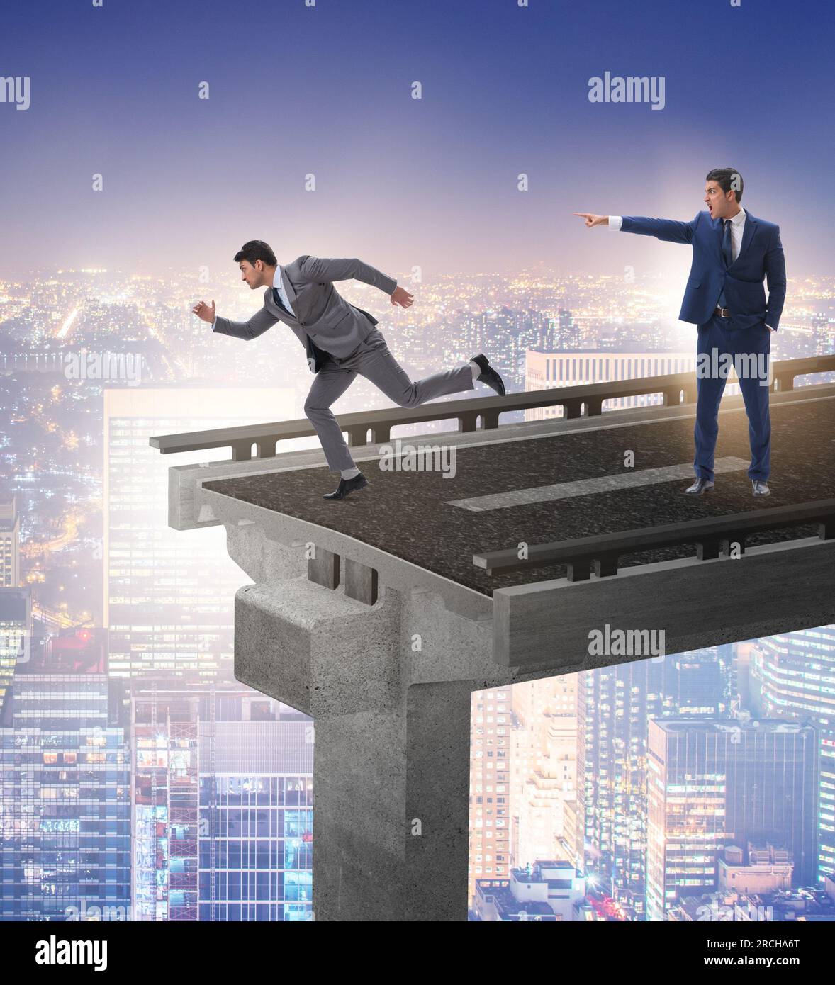 The boss businessman giving wrong instruction to team Stock Photo - Alamy