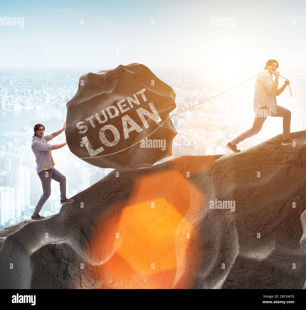 The concept of student loan and expensive education Stock Photo - Alamy