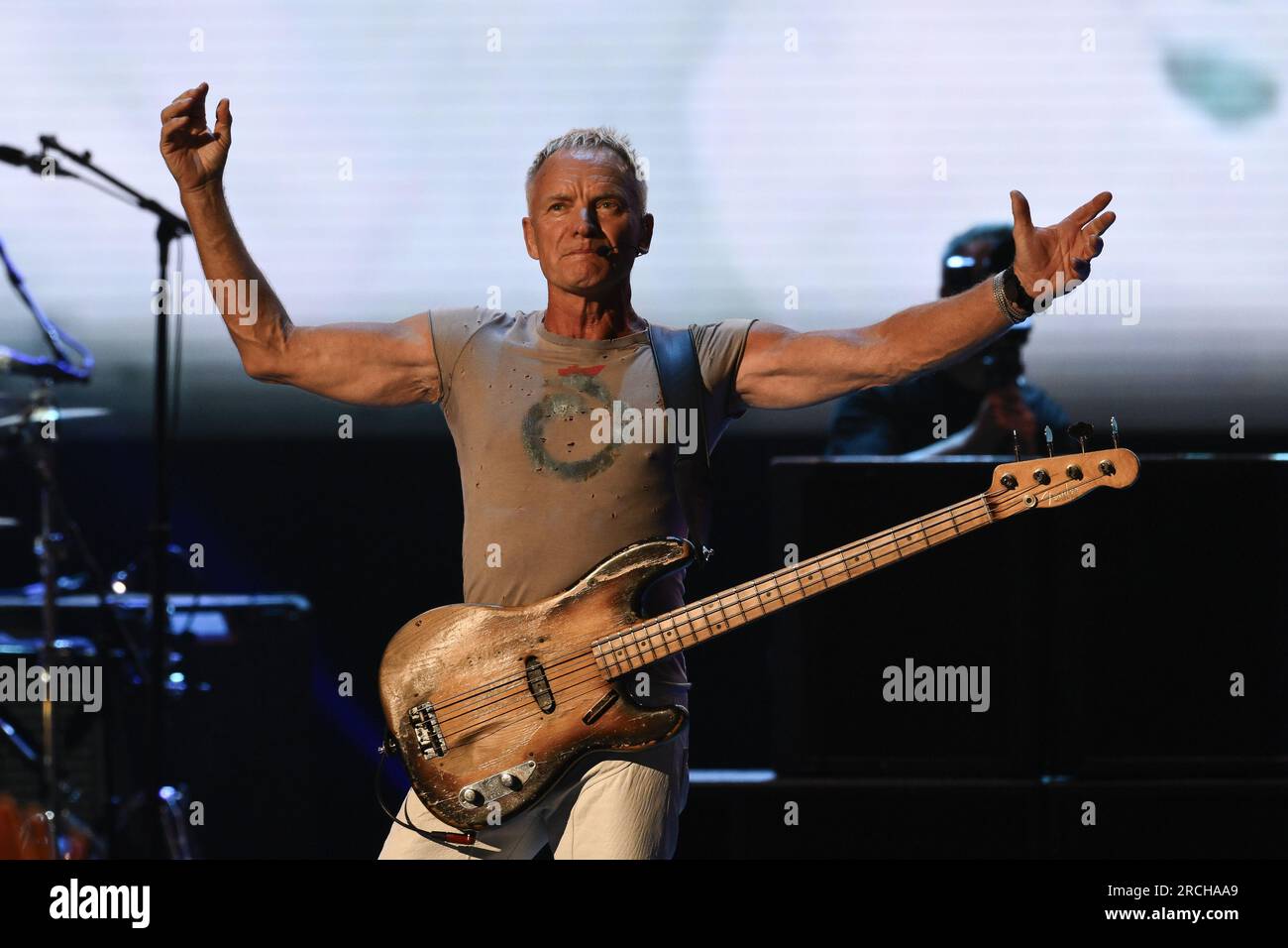 Sting during the My Songs Tour 2023, at Auditorium Parco della Musica ...