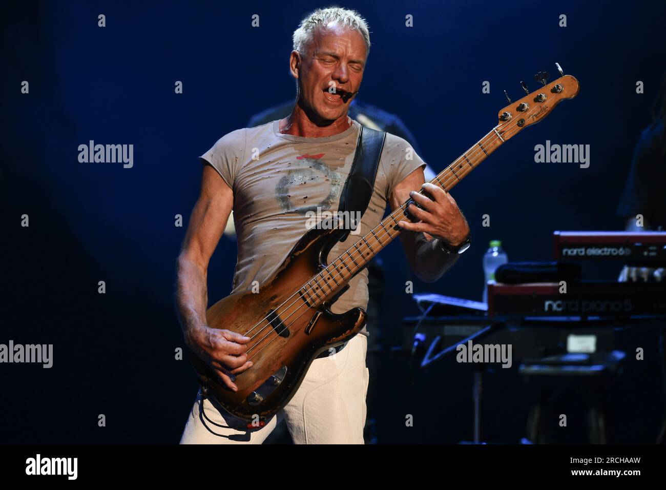 Sting during the My Songs Tour 2023, at Auditorium Parco della Musica ...